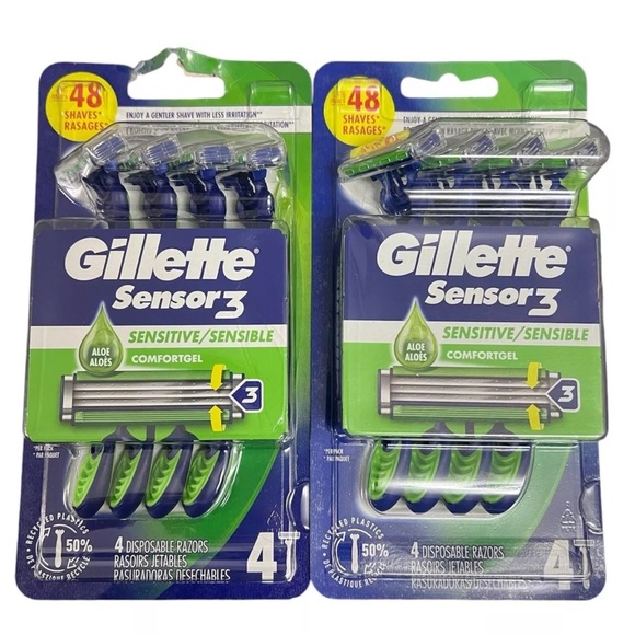 gillette | Grooming | 2x Gillette Disposable Razors 4 Per Pack Gillette ...